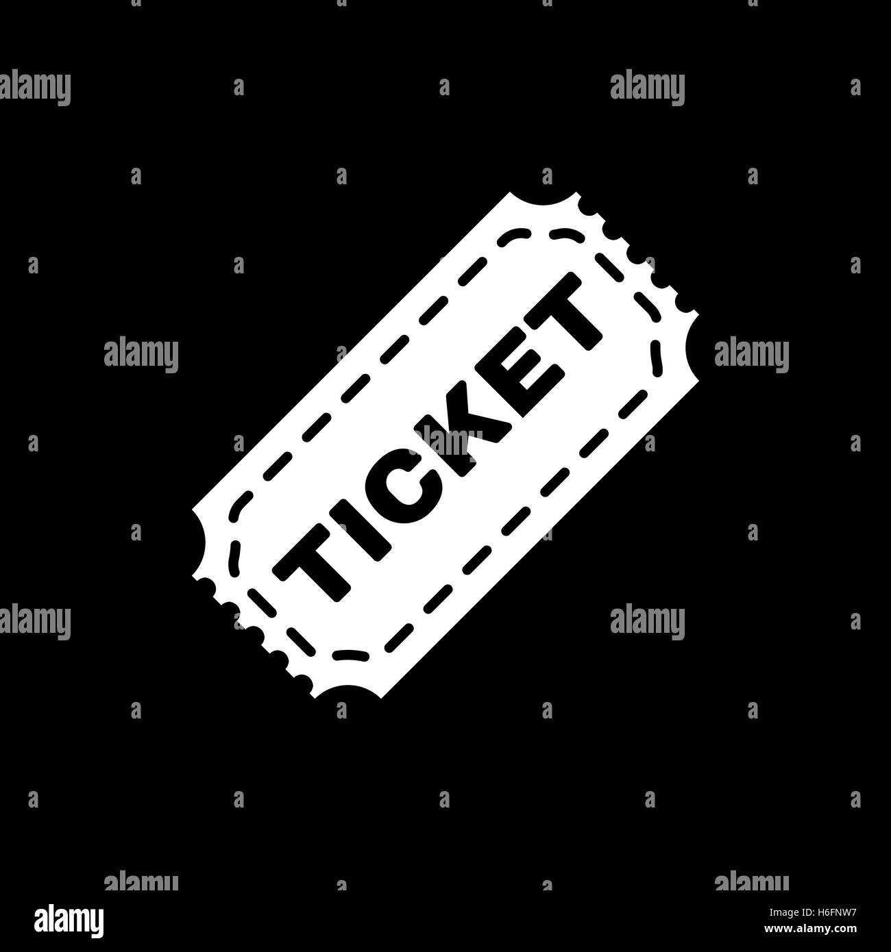 The ticket icon. Ticket symbol. Flat Vector illustration Stock Vector ...