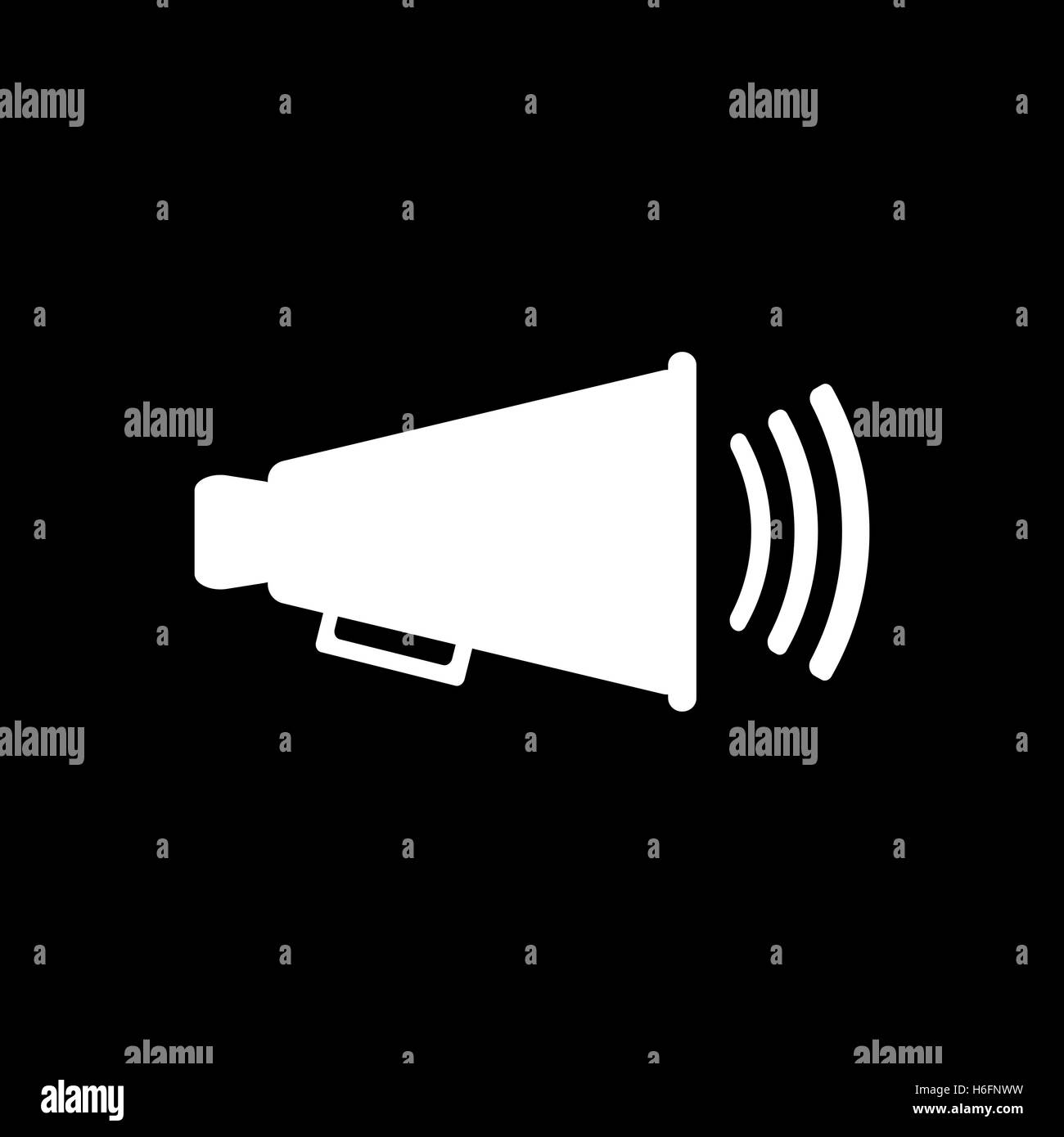 Bullhorn shape Black and White Stock Photos & Images - Alamy