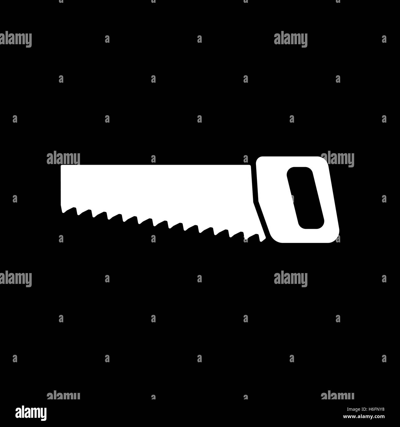 The saw icon. Saw symbol. Flat Vector illustration Stock Vector Image ...