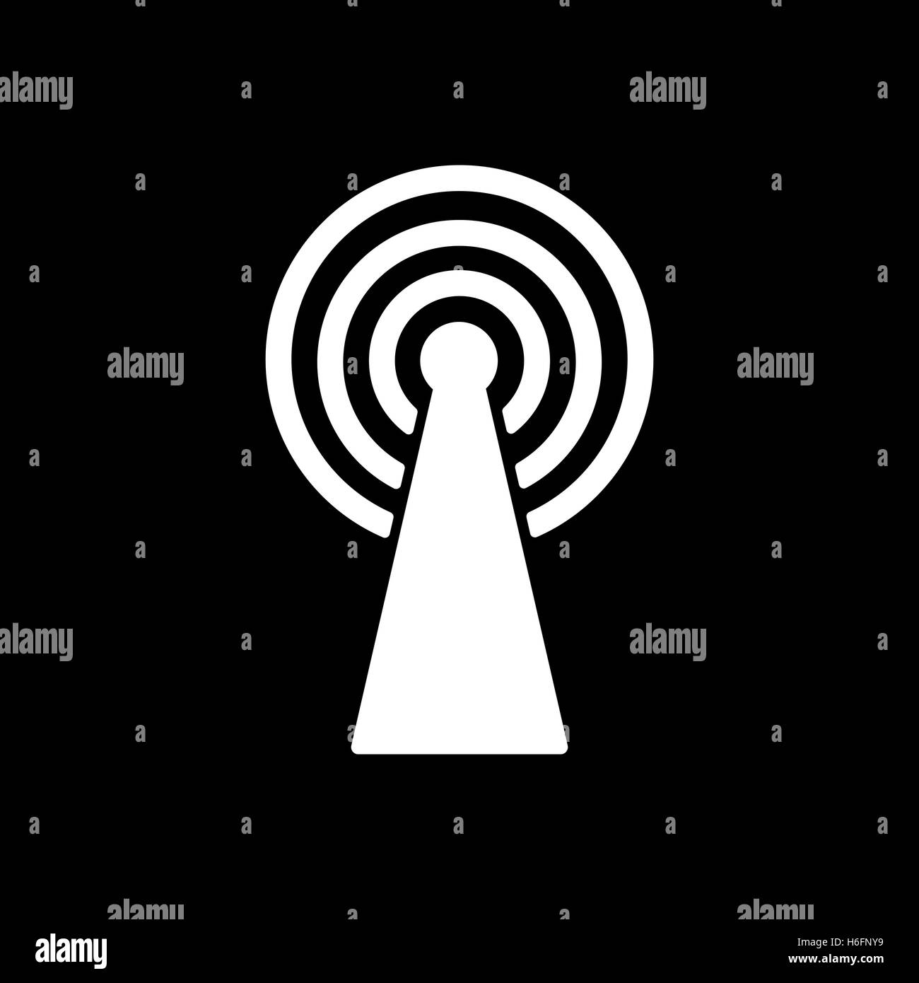 The wireless icon. wifi symbol. Flat Vector illustration Stock Vector ...
