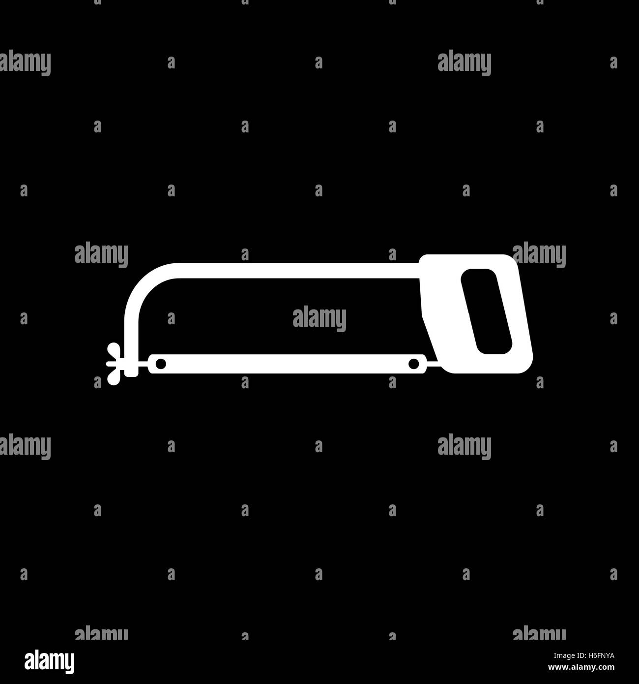 The hacksaw icon. Hacksaw symbol. Flat Vector illustration Stock Vector ...