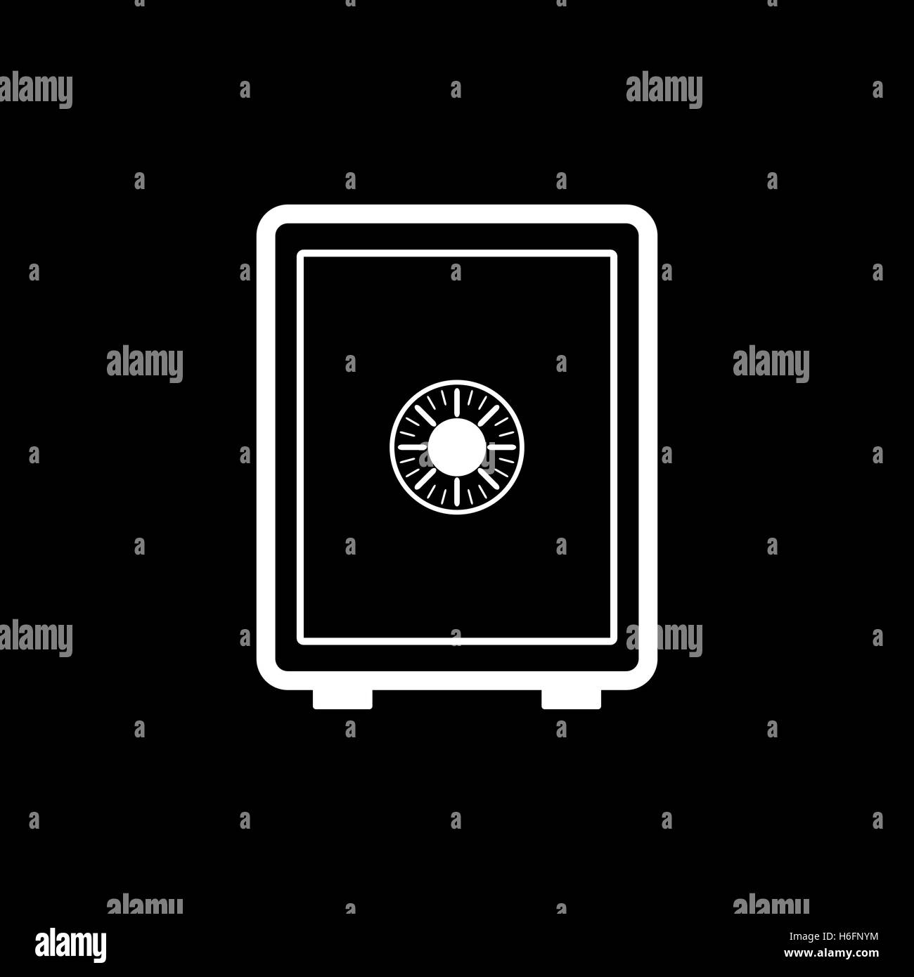 The safe icon. Safe symbol. Flat Vector illustration Stock Vector Image ...