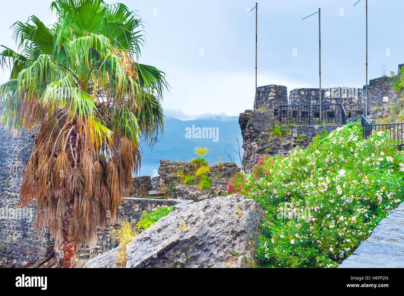 The ruins of the old stone citadel is the perfect place for garden ...