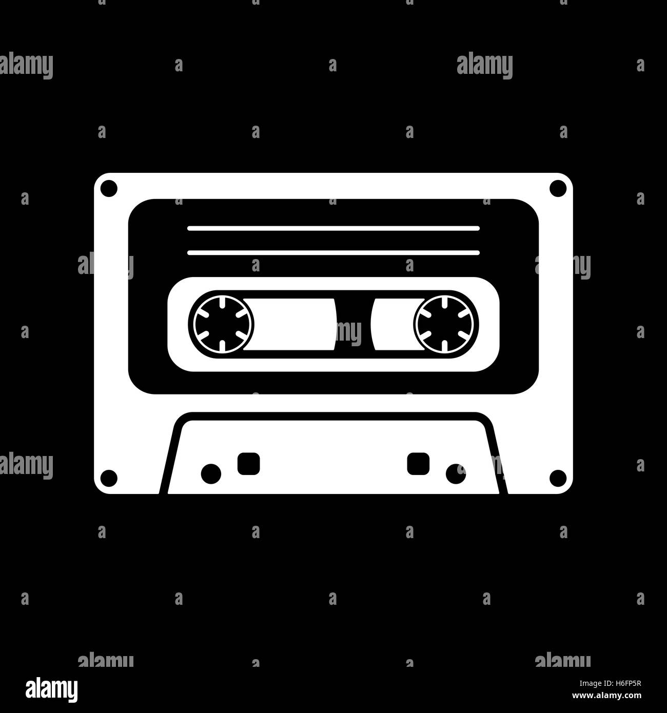 The tape icon. Cassette symbol. Flat Vector illustration Stock Vector ...