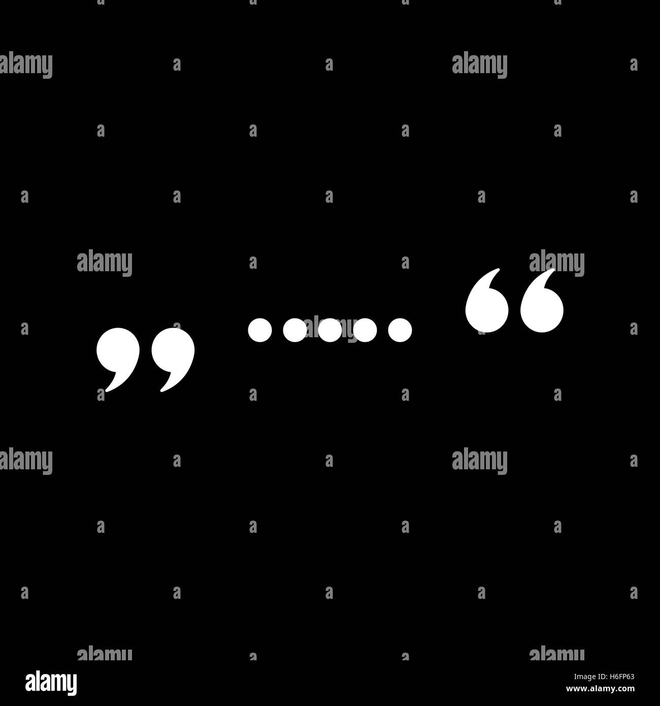 Quotation symbol Black and White Stock Photos & Images - Alamy