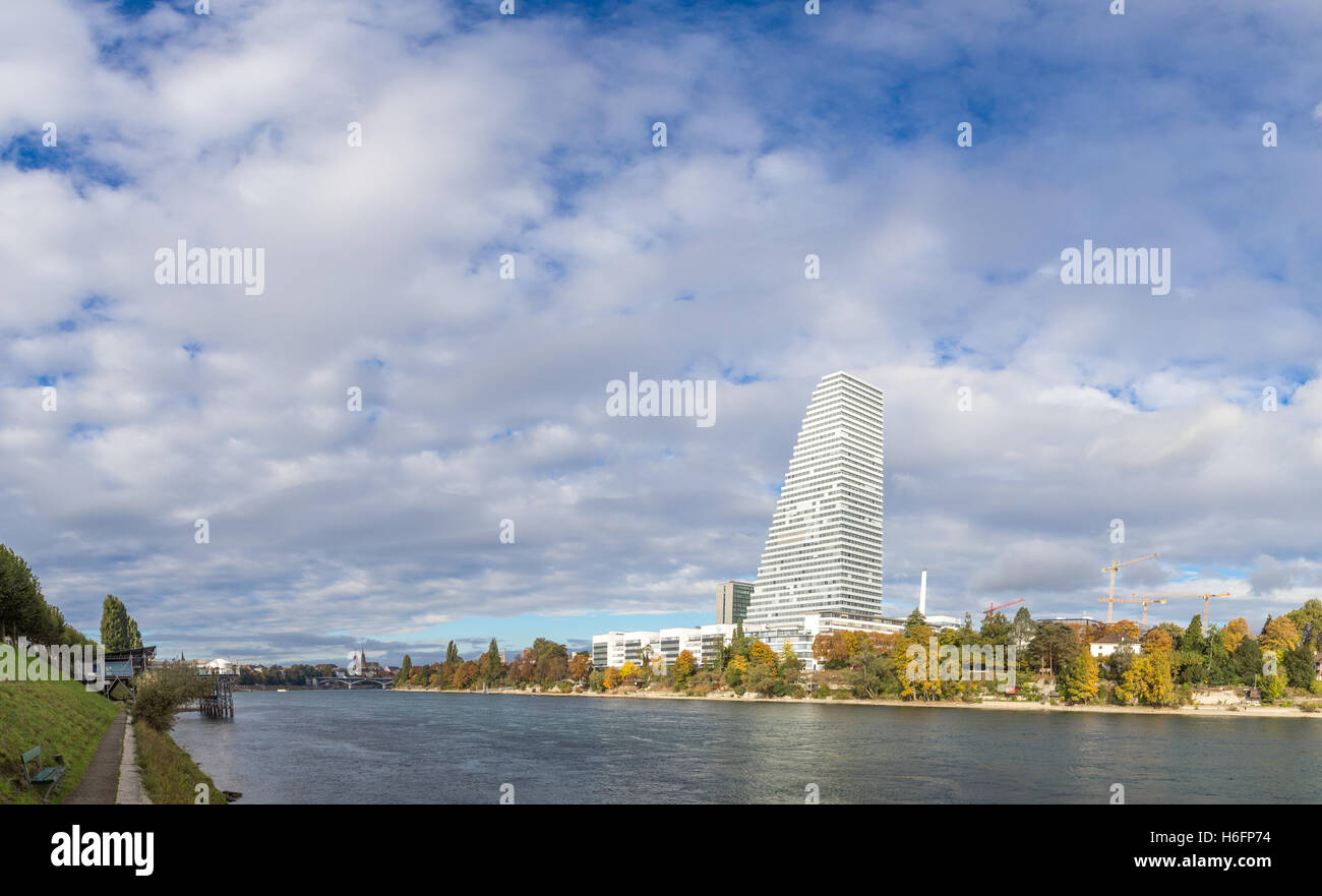 Roche tower basel hi-res stock photography and images - Alamy