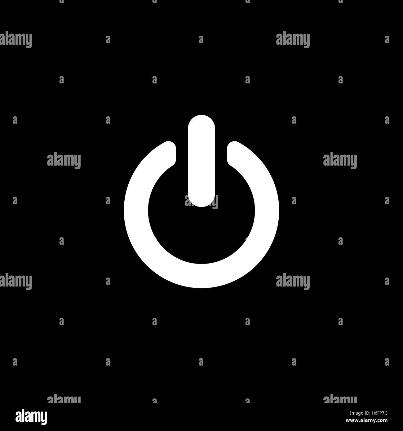 The power icon. Power symbol. Flat Vector illustration Stock Vector ...