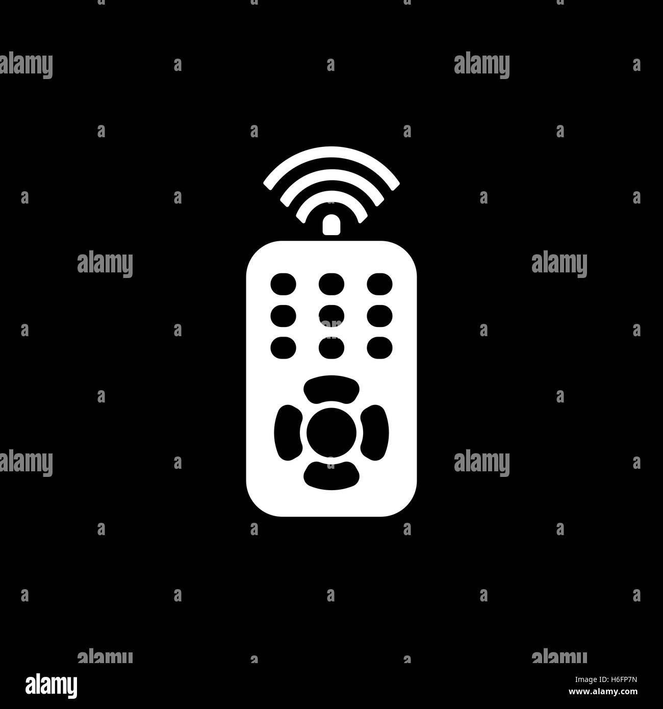 The remote control icon. Remote Control symbol. Flat Vector ...