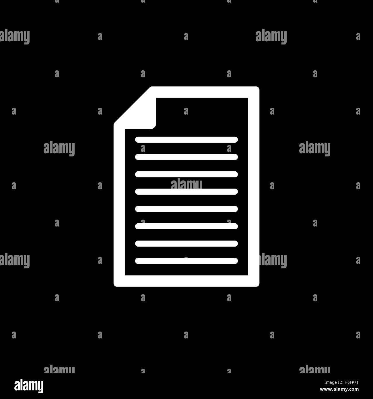 The document icon. Notes symbol. Flat Vector illustration Stock Vector ...