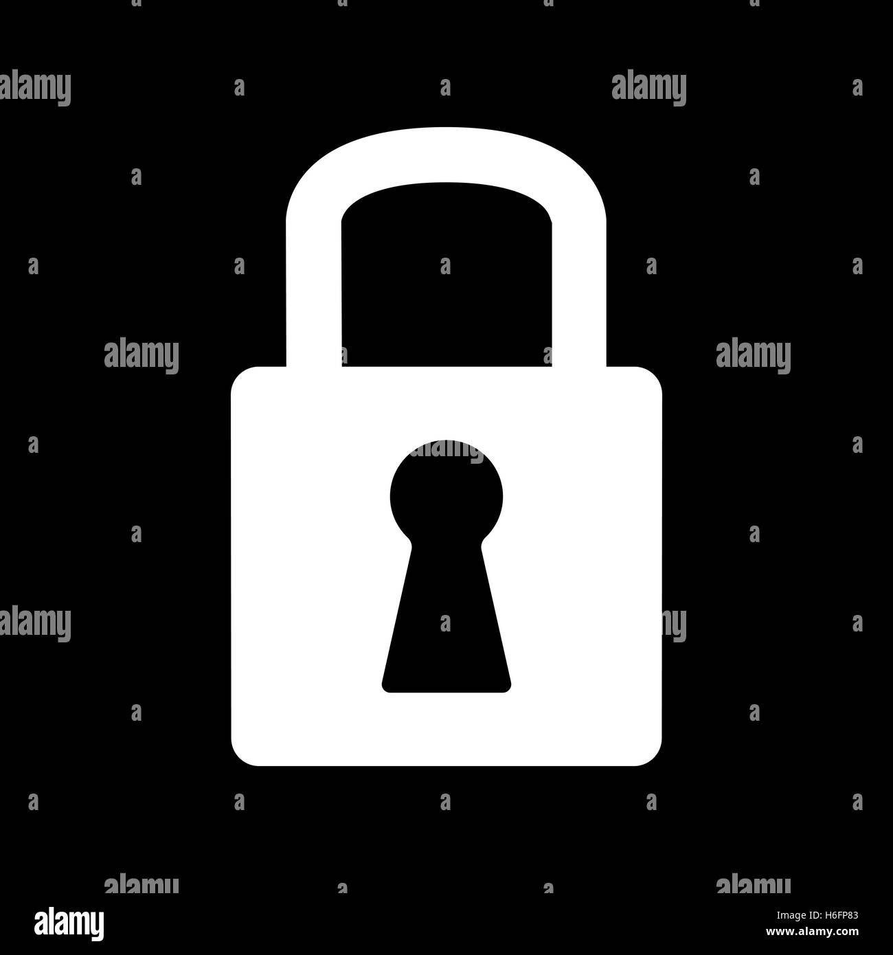 The lock icon. Lock symbol. Flat Vector illustration Stock Vector Image ...