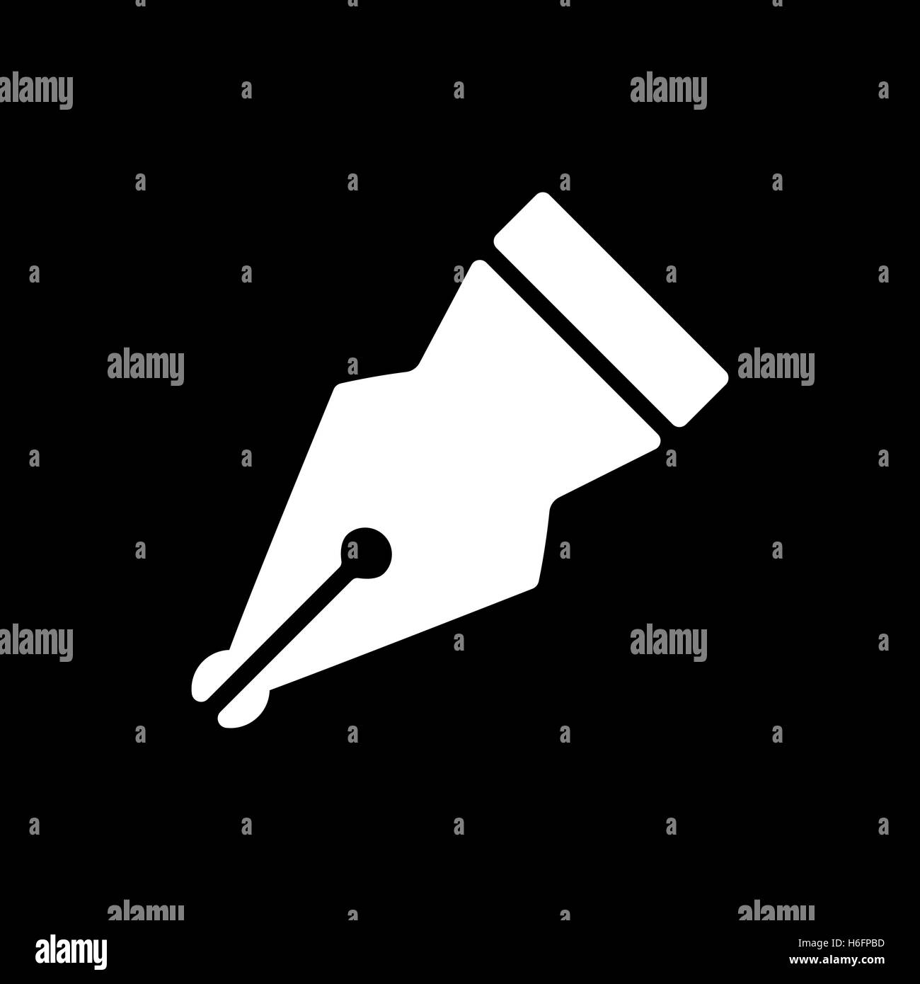 Old fountain pen graphic Black and White Stock Photos & Images - Alamy