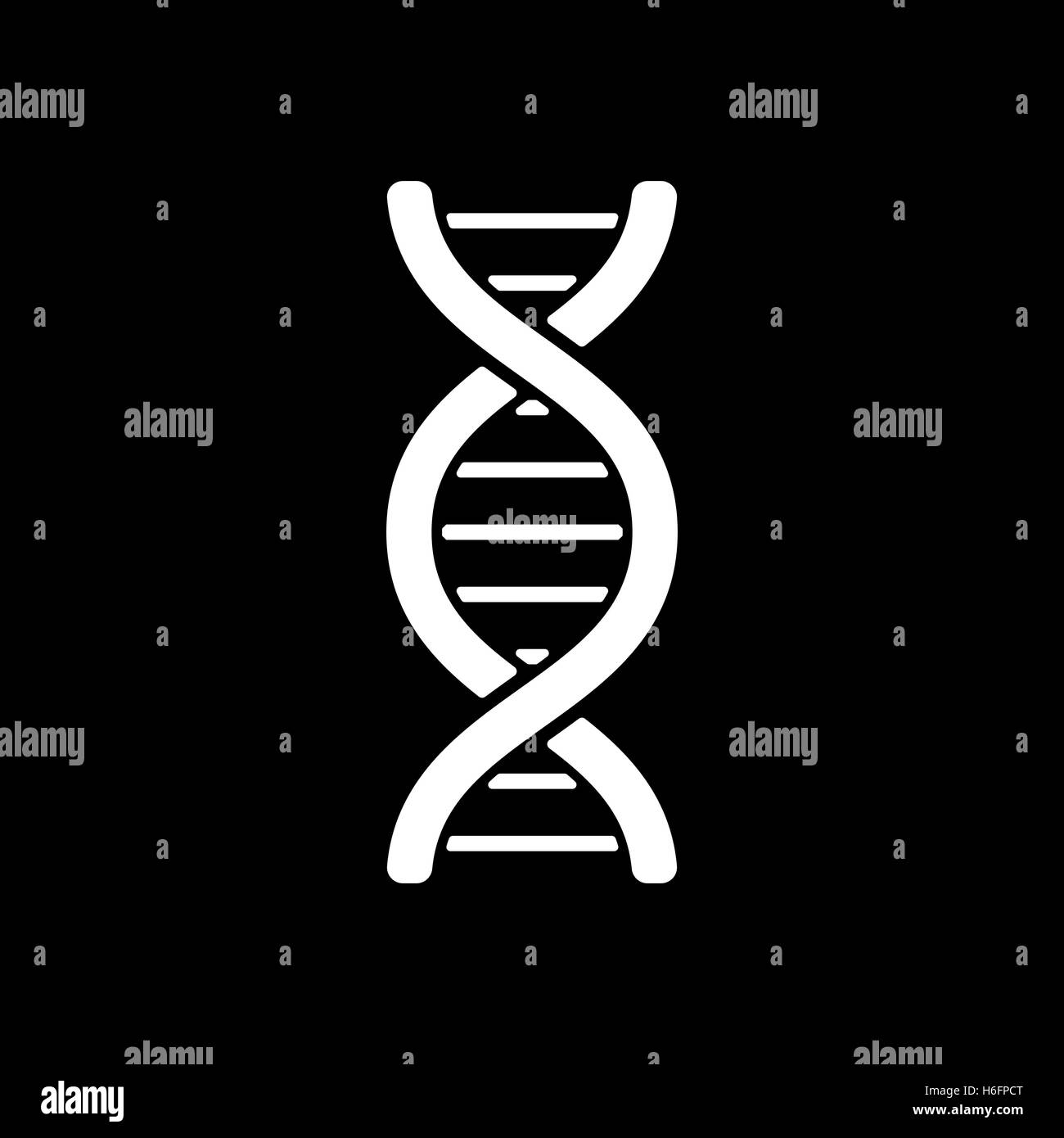 The dna icon. DNA symbol. Flat Vector illustration Stock Vector Image ...