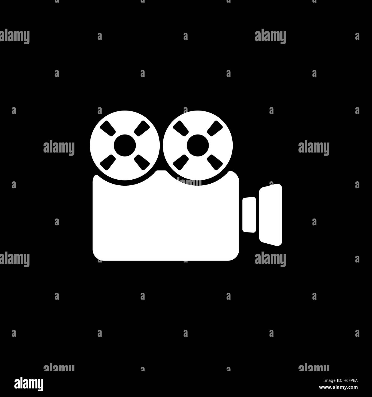 The video camera icon. Camcorder symbol. Flat Vector illustration Stock ...