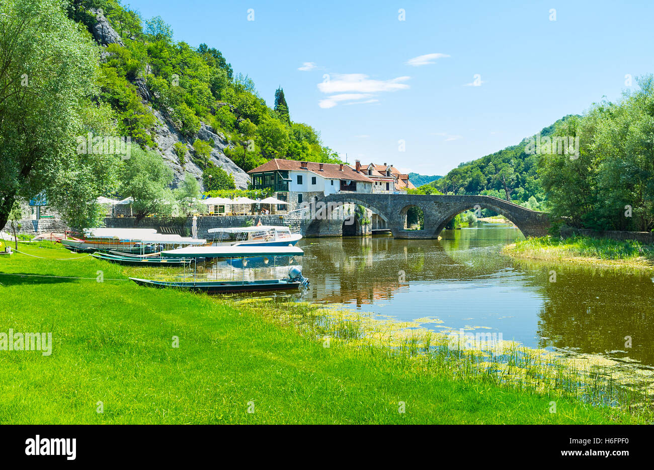The medieval Rijeka Crnojevica town boasts the medieval architecture and the scenic nature ...