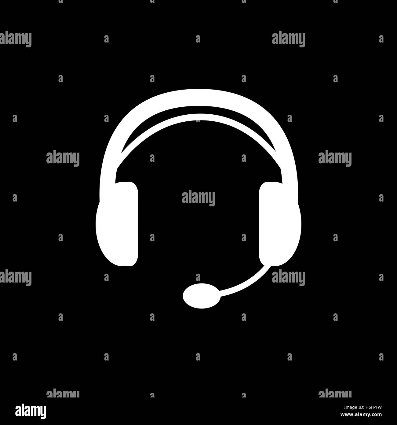 Microphone desk illustration vector Black and White Stock Photos ...