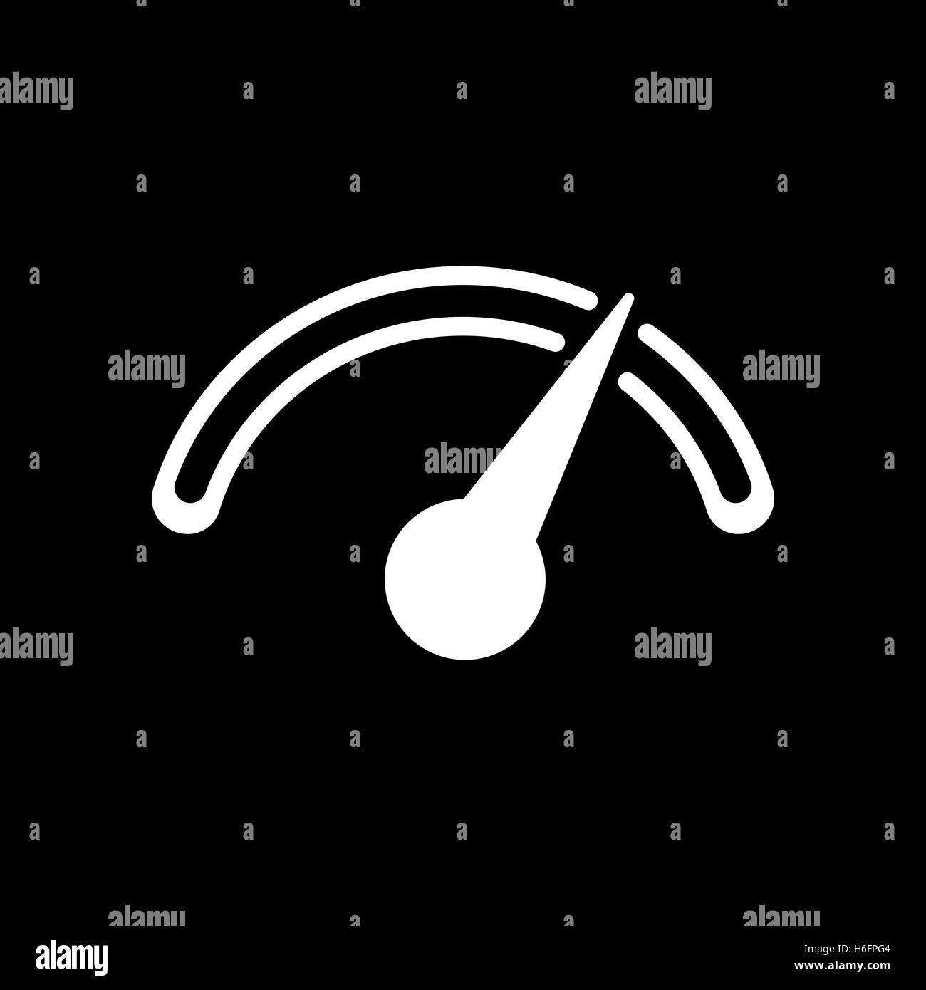 The tachometer, speedometer and indicator icon. Performance measurement ...
