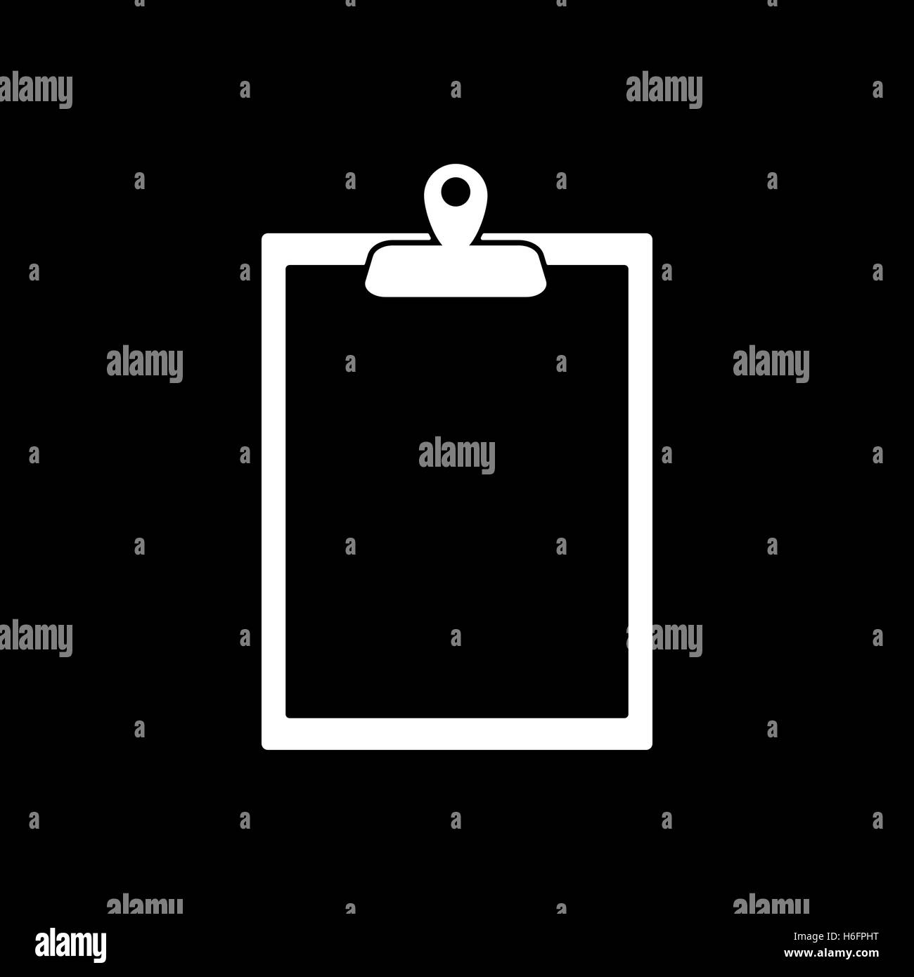 The clipboard icon. Paperwork symbol. Flat Vector illustration Stock ...