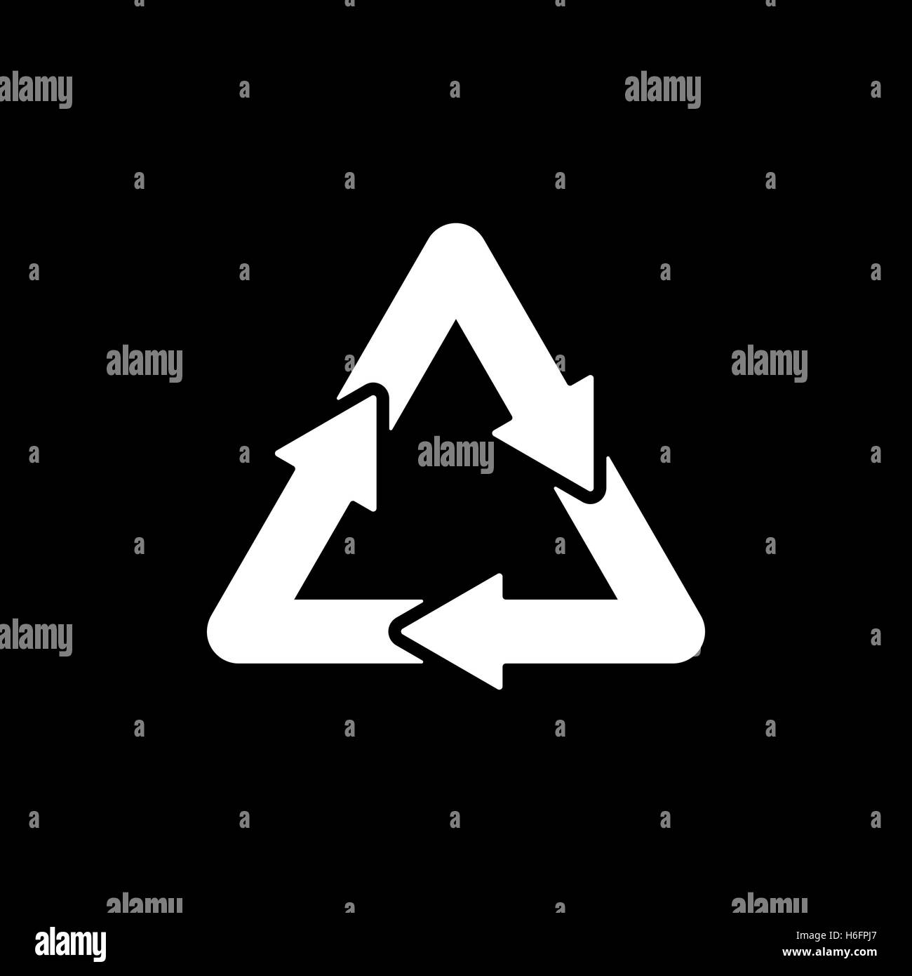 The waste processing icon. Bio symbol. Flat Vector illustration Stock ...