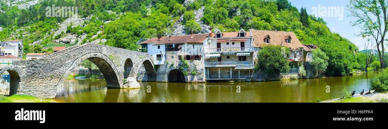 The small town of Rijeka Crnojevica located at the foot of the mountain and boasts the medieval ...