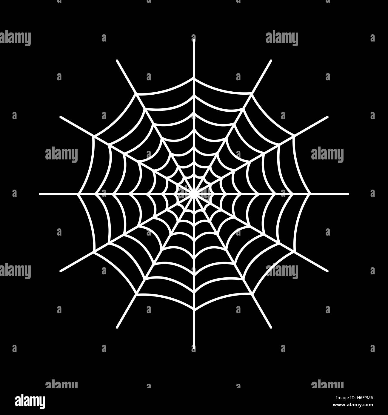 The spiderweb icon. Web symbol. Flat Vector illustration Stock Vector ...