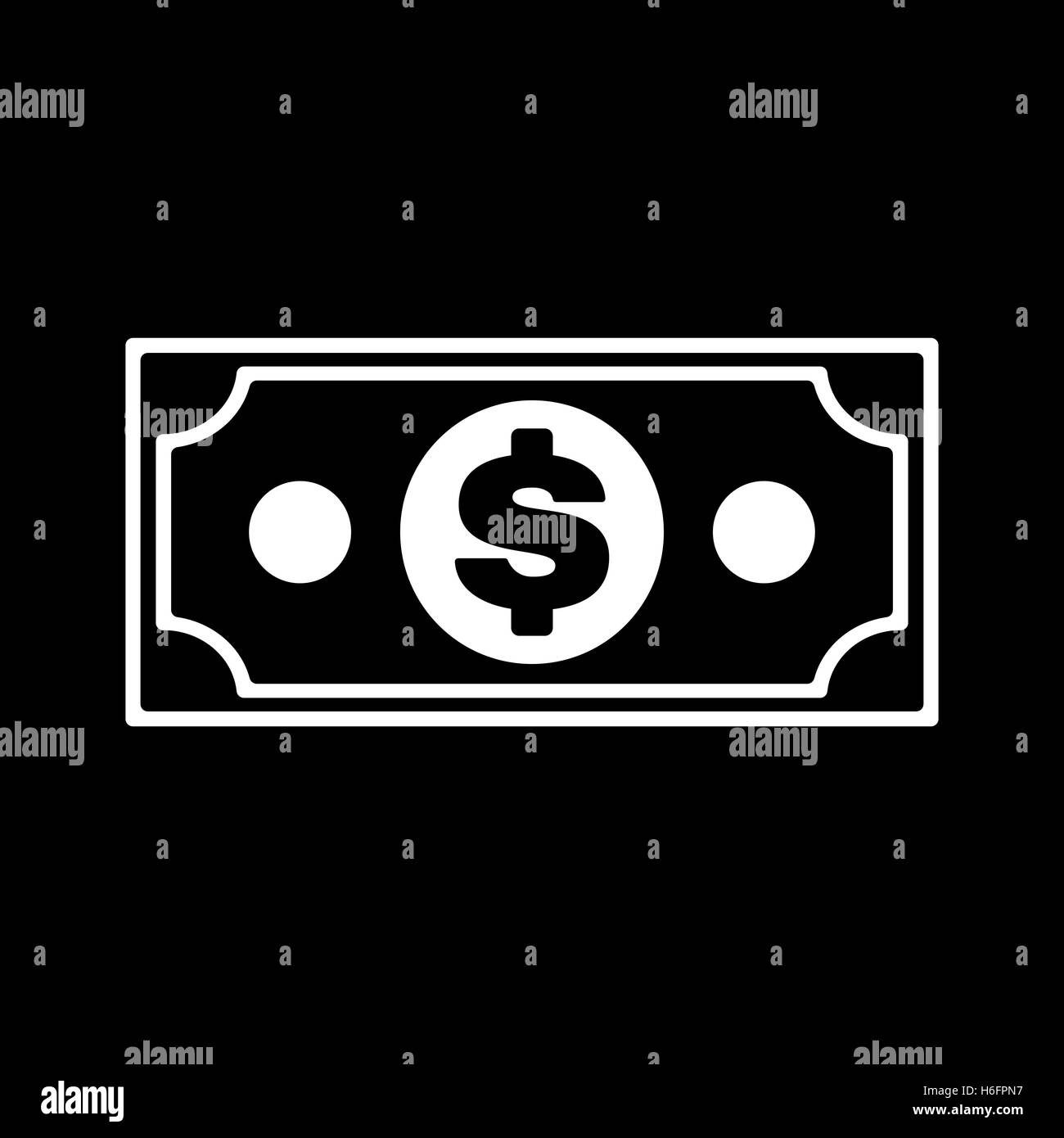 The money icon. Dollar symbol. Flat Vector illustration Stock Vector ...