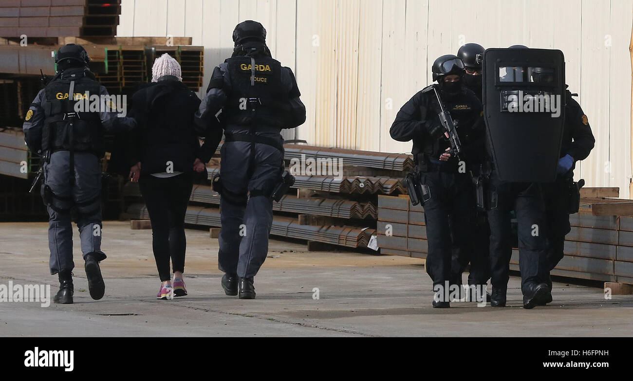 Members of the Garda Emergency Response Unit and Regional Armed Support ...