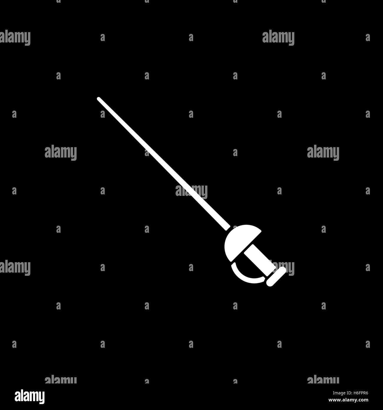 Epee sword Black and White Stock Photos & Images - Alamy