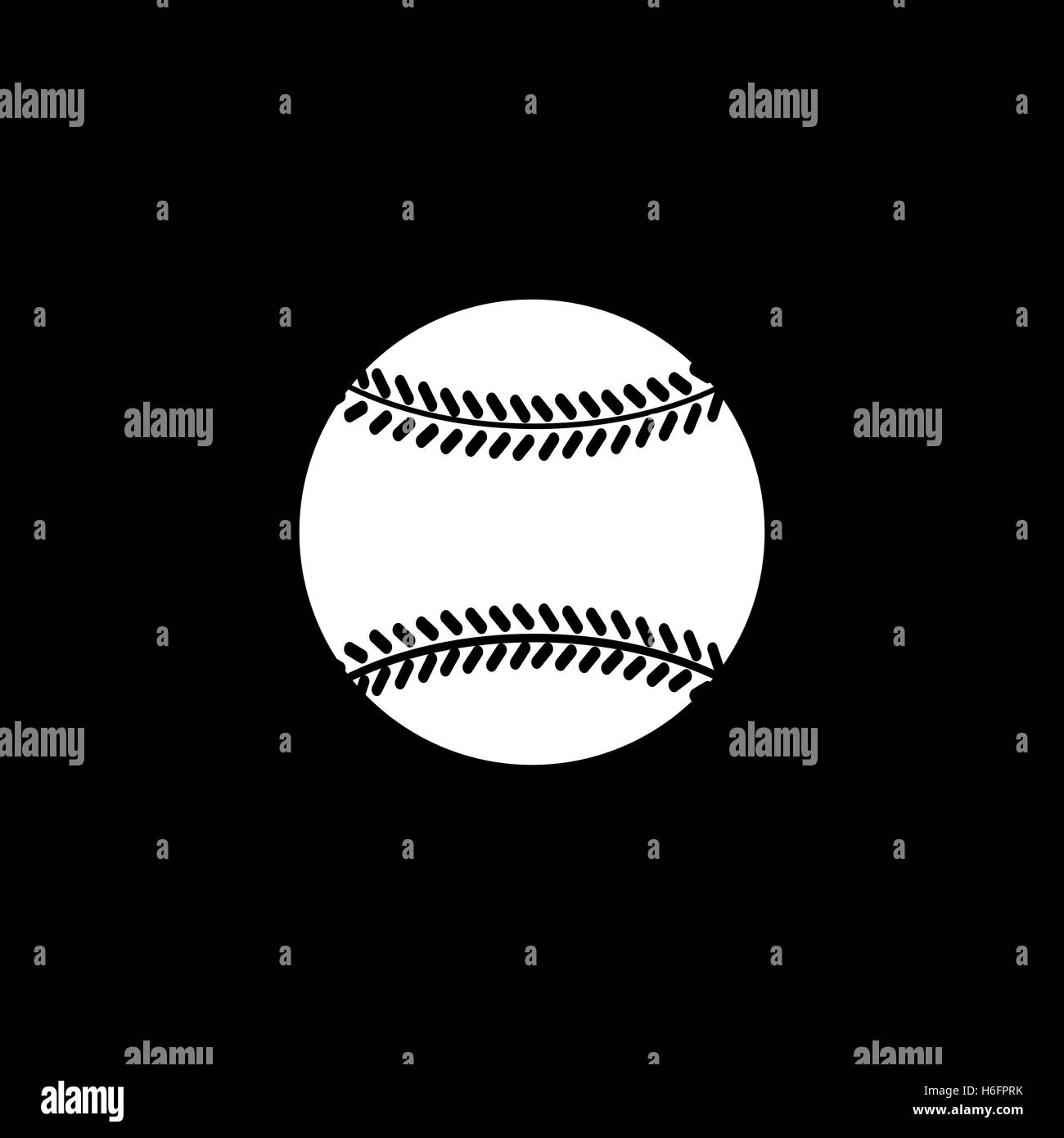 The baseball icon. Game symbol. Flat Vector illustration Stock Vector ...