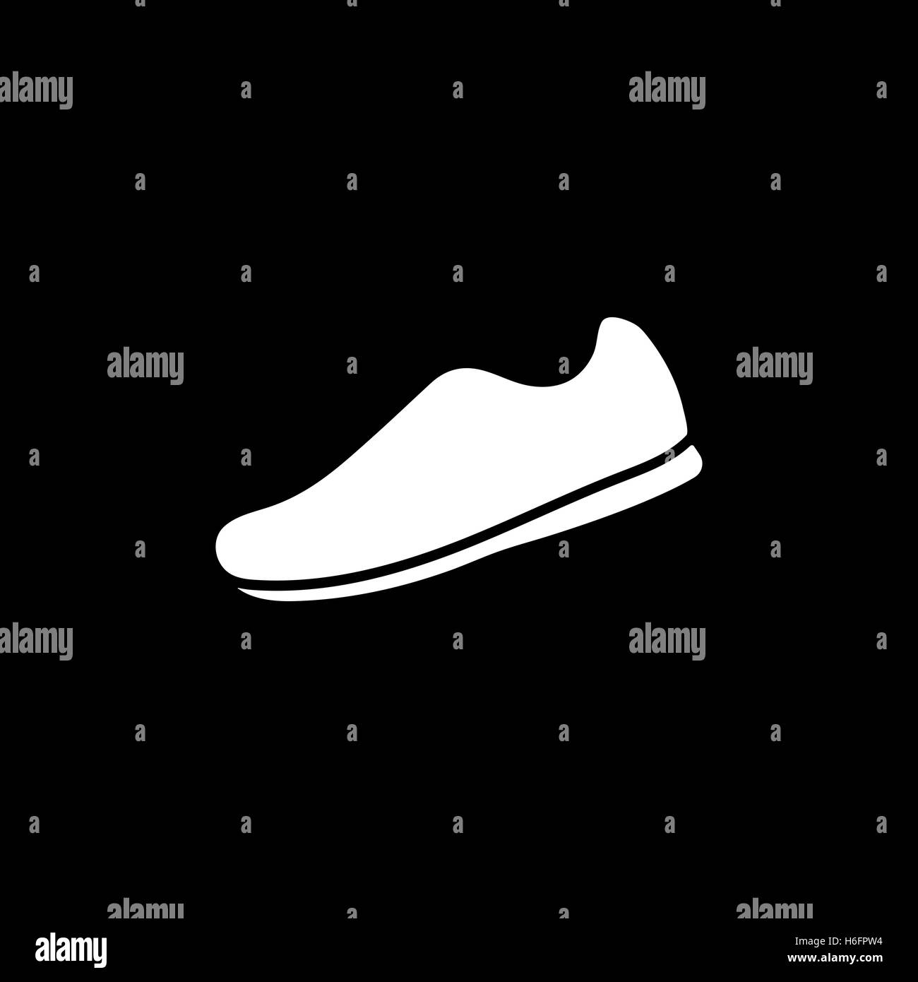 The sneaker icon. Shoes symbol. Flat Vector illustration Stock Vector ...