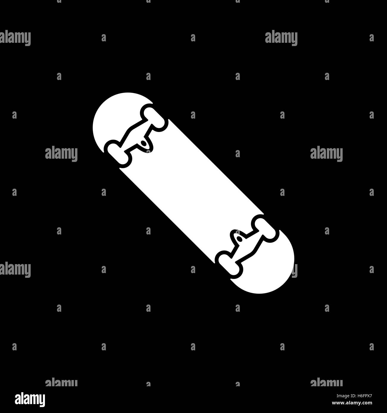 The skateboard icon. Skateboarding symbol. Flat Vector illustration ...