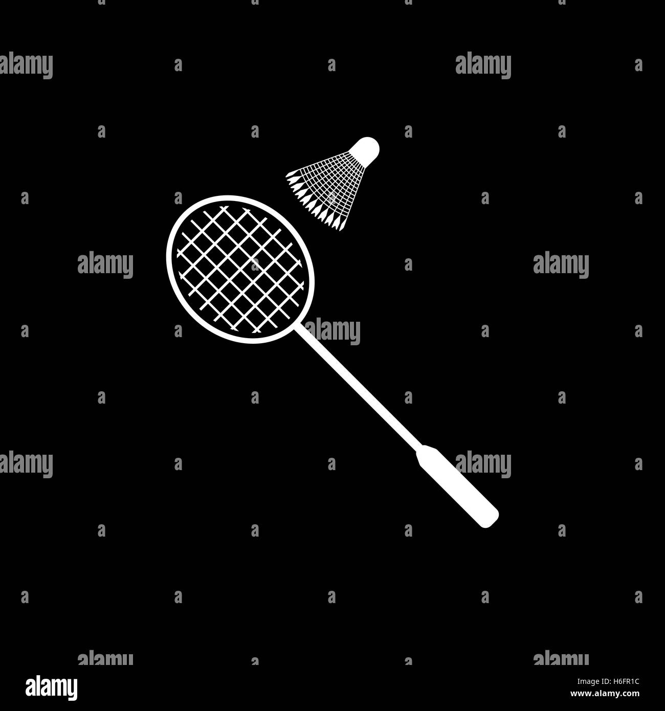 The badminton icon. Sport symbol. Flat Vector illustration Stock Vector ...