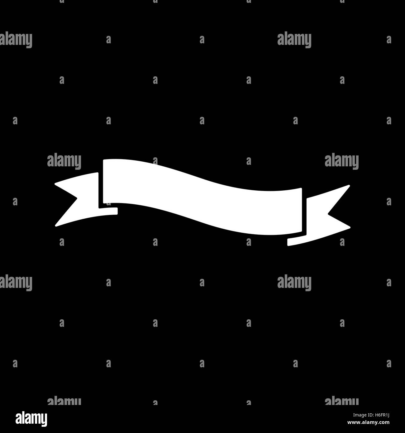 The ribbon icon. Ribbon symbol. Flat Vector illustration Stock Vector ...