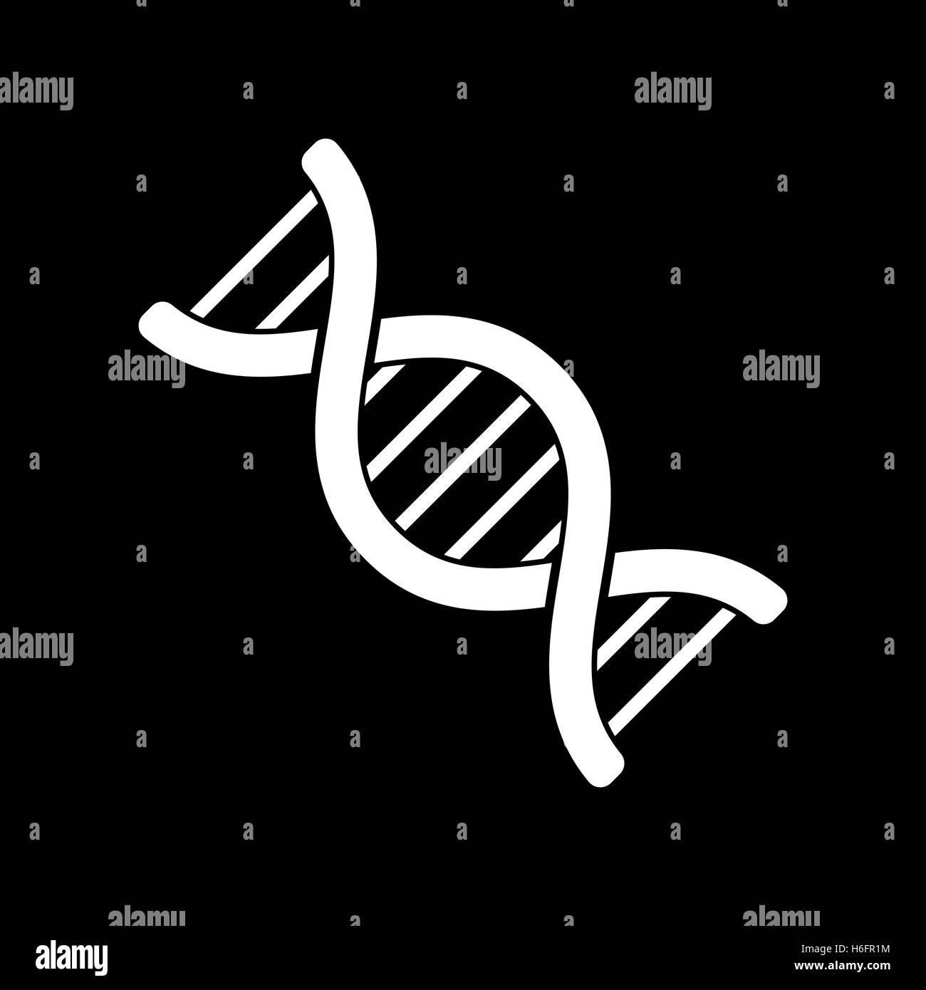 The dna icon. Genetic symbol. Flat Vector illustration Stock Vector ...