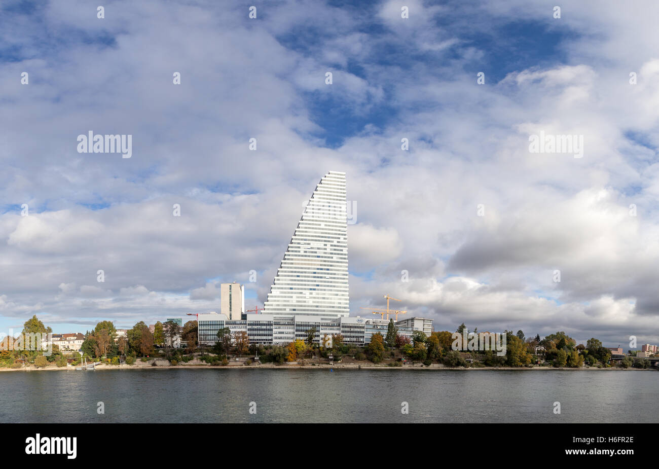 Roche tower basel hi-res stock photography and images - Alamy