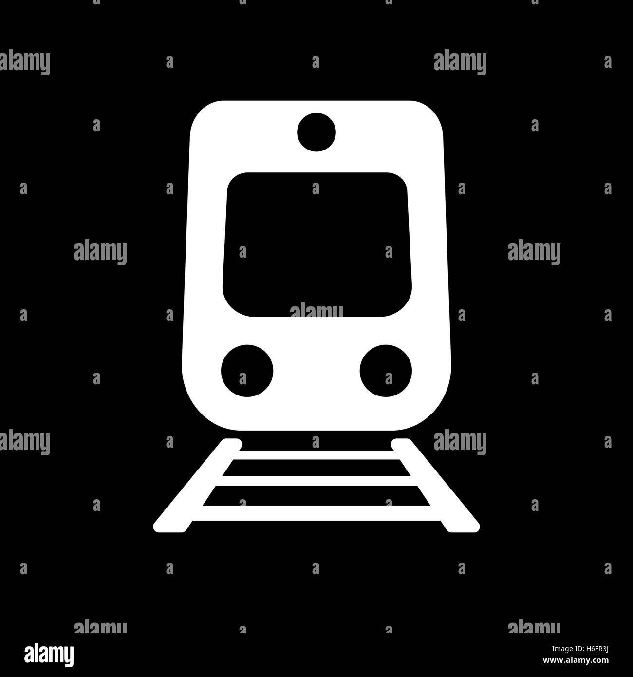 The train icon. Railway symbol. Flat Vector illustration Stock Vector ...