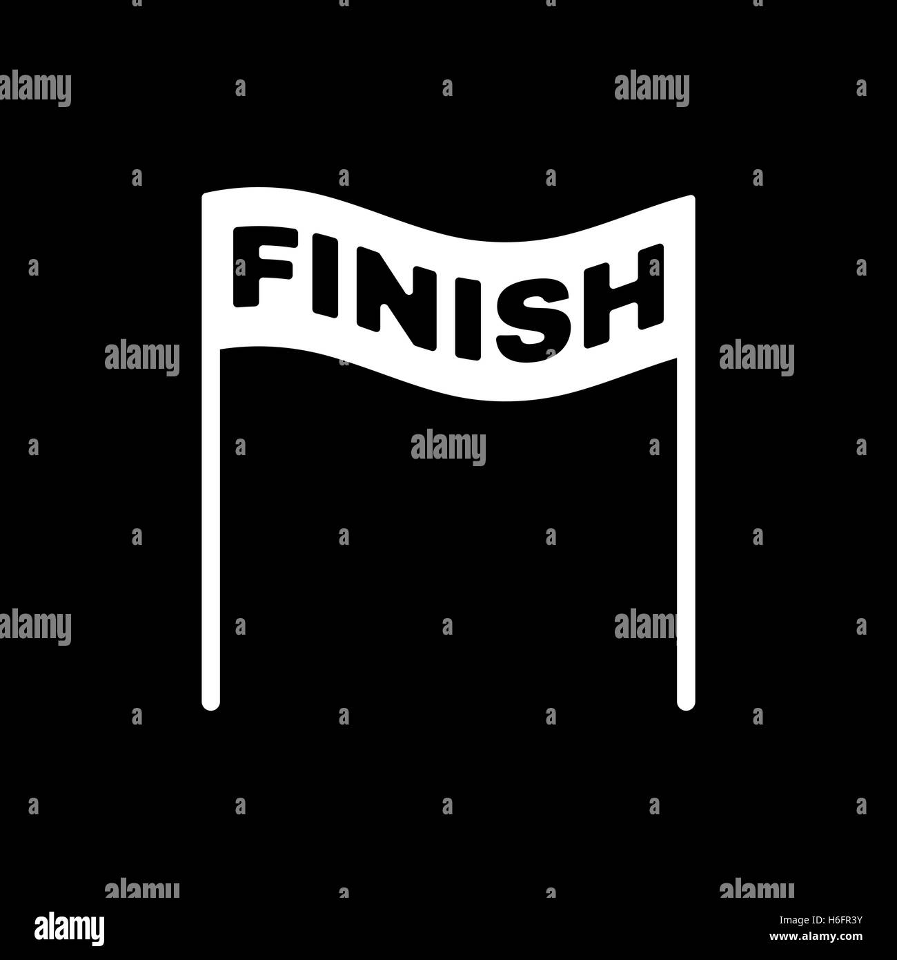 The finish icon. Finish symbol. Flat Vector illustration Stock Vector ...