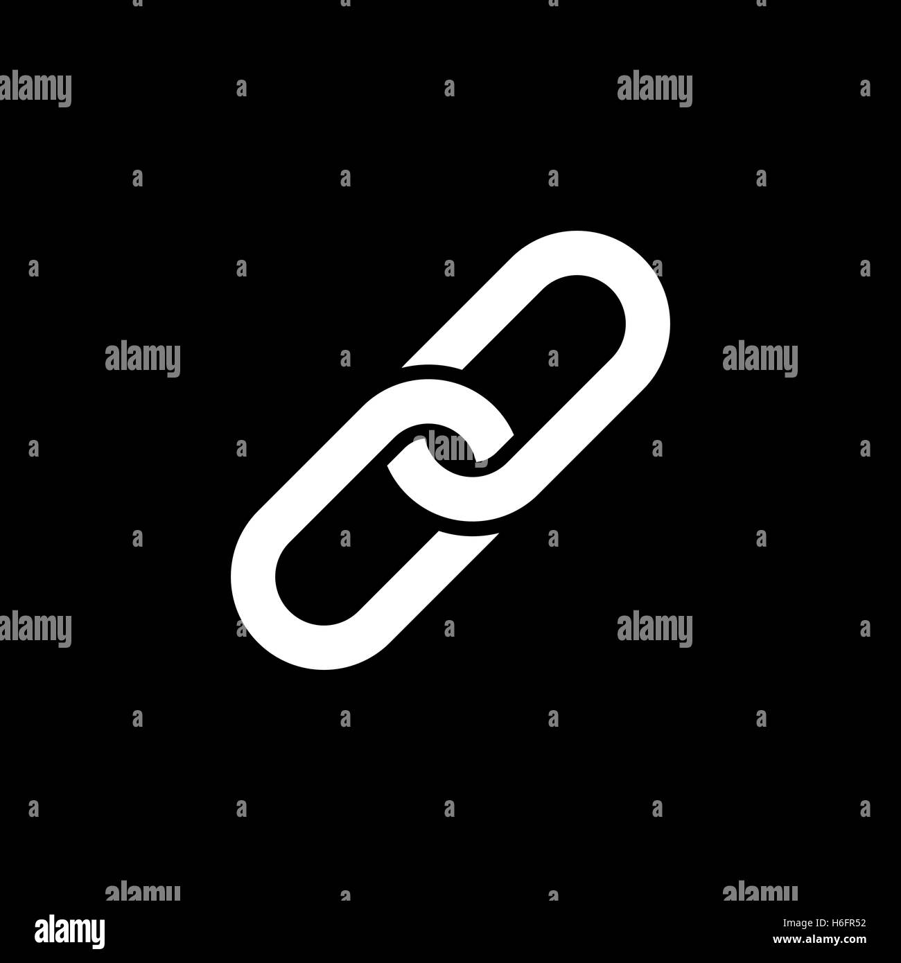 The link icon. Linked symbol. Flat Vector illustration Stock Vector ...