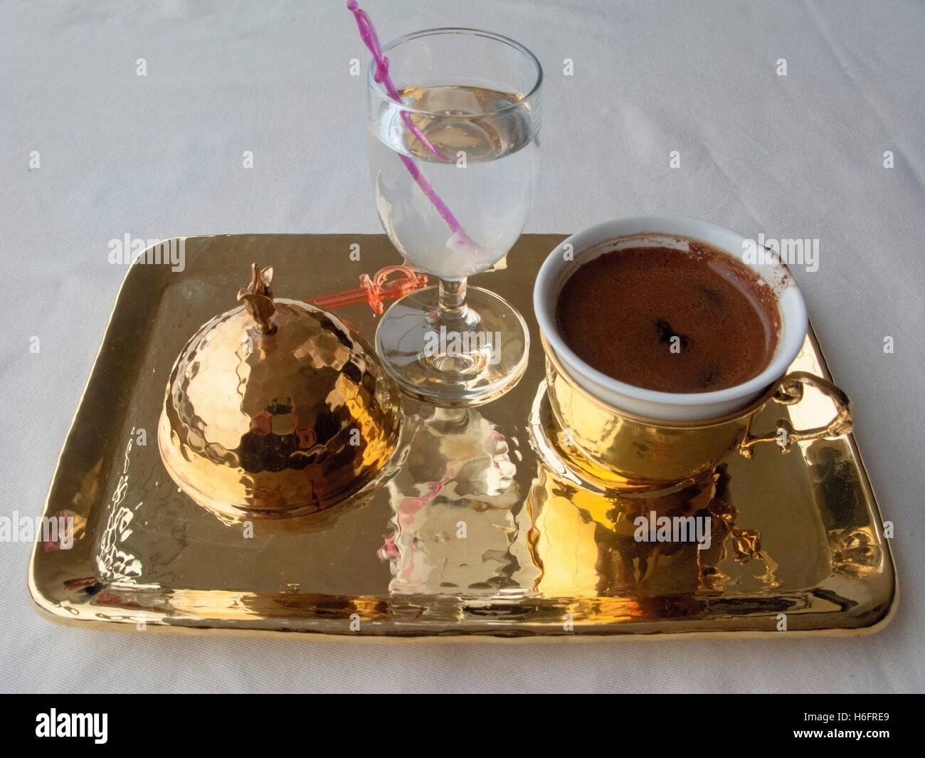 Turkish coffee tray hi-res stock photography and images - Alamy