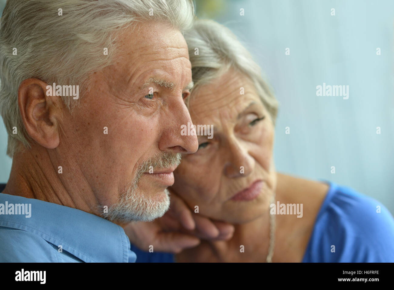 Sad Senior couple Stock Photo - Alamy