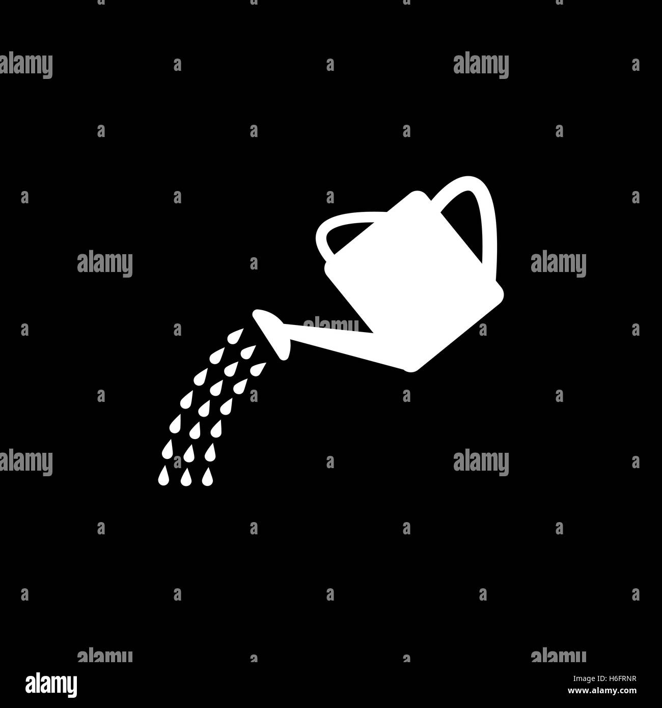 The watering can icon. Irrigation symbol. Flat Vector illustration ...