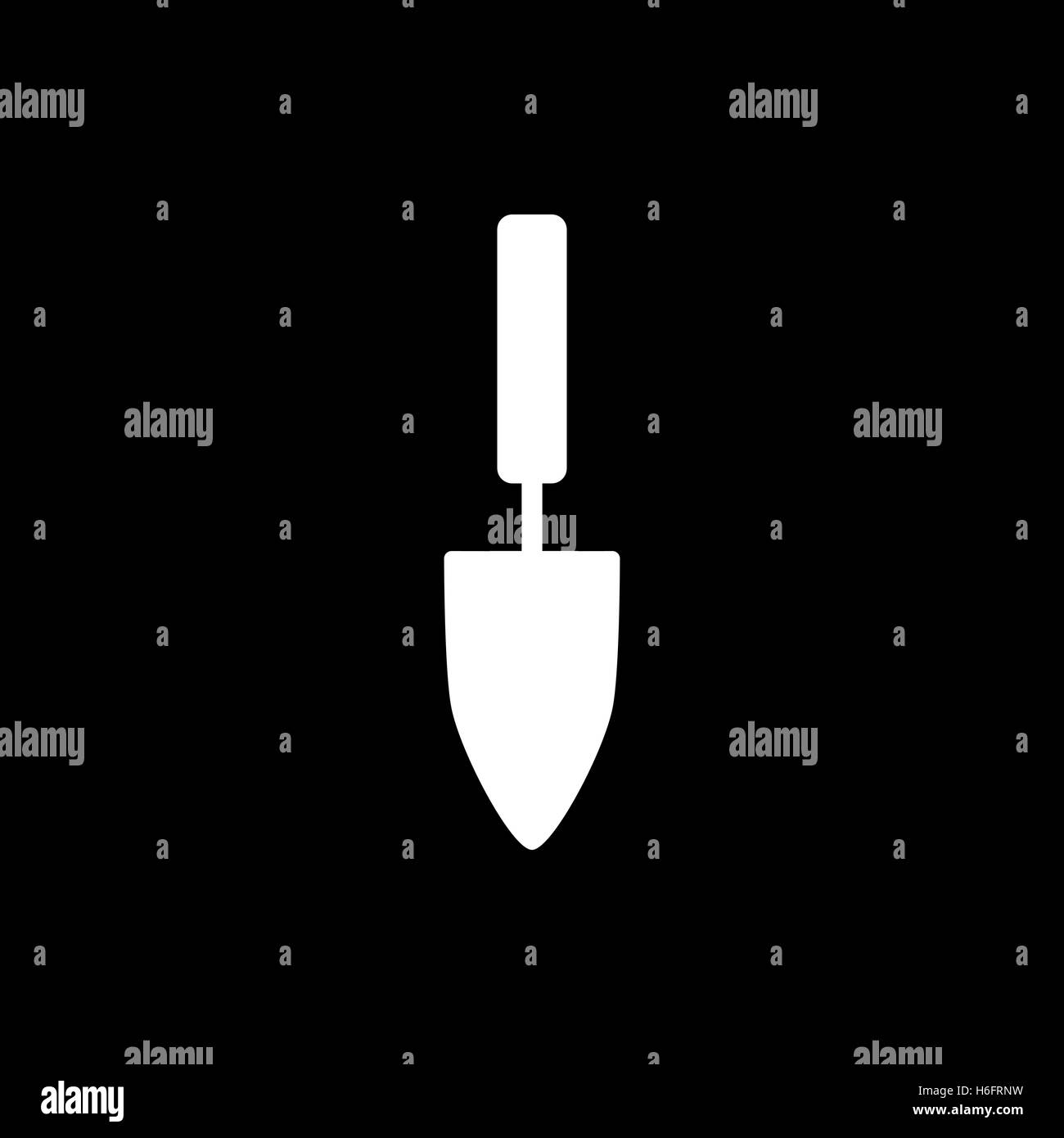 The shovel icon. Spade symbol. Flat Vector illustration Stock Vector ...