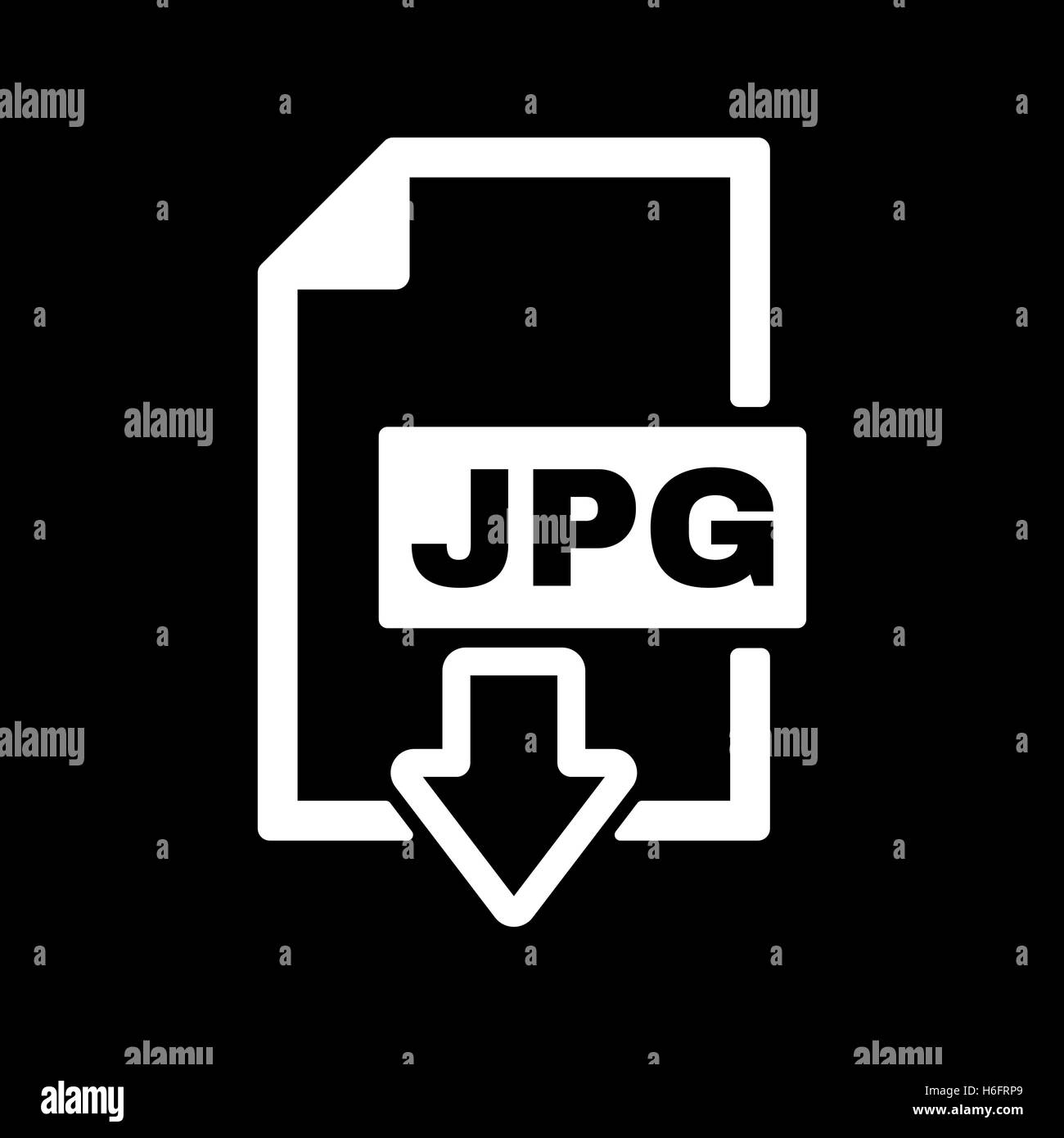 The JPG icon. File format symbol. Flat Vector illustration Stock Vector ...