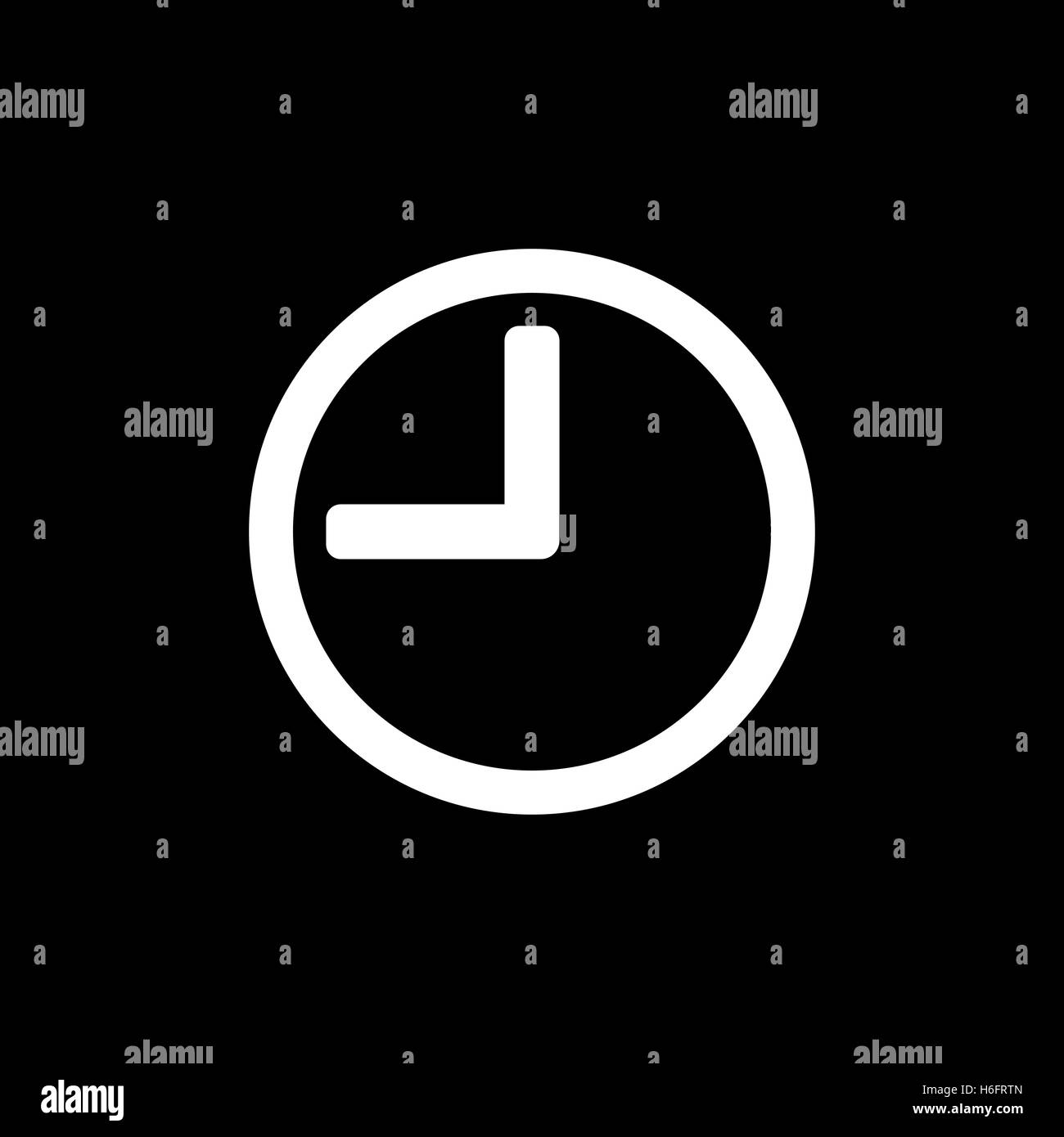 The time icon. Clock sound symbol. Flat Vector illustration Stock ...