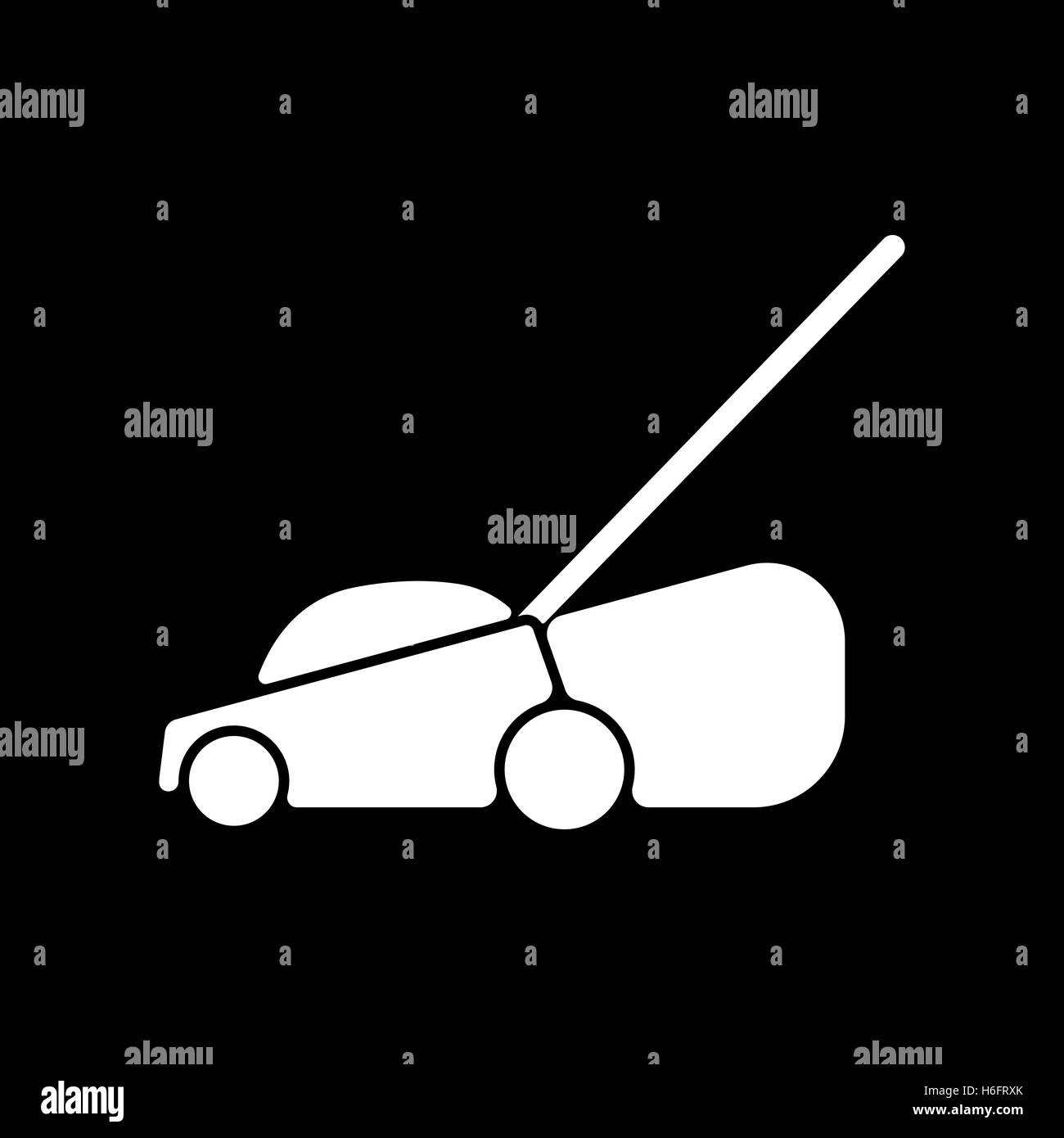 Mower cutting grass Black and White Stock Photos & Images - Alamy