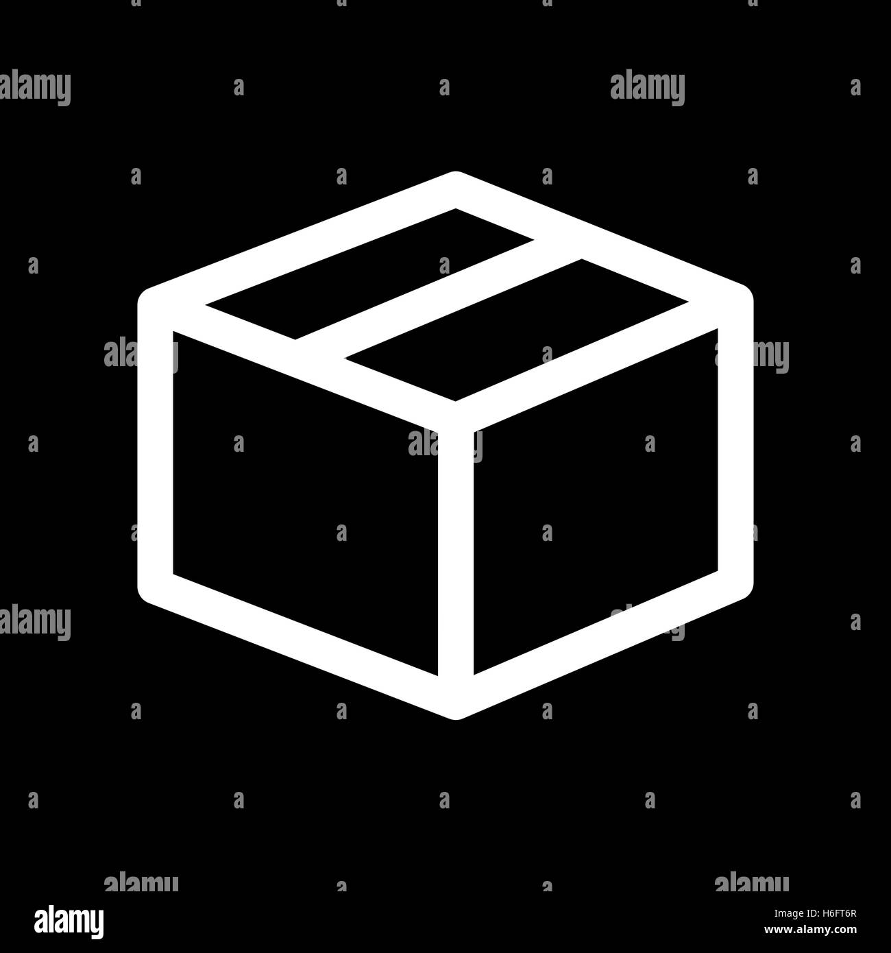 The box icon. Delivery and shipping symbol. Flat Vector illustration ...