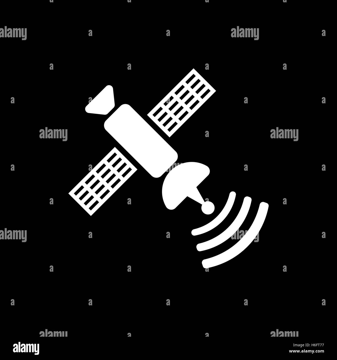 The satellite icon. TV and broadcasting, communication symbol. Flat ...