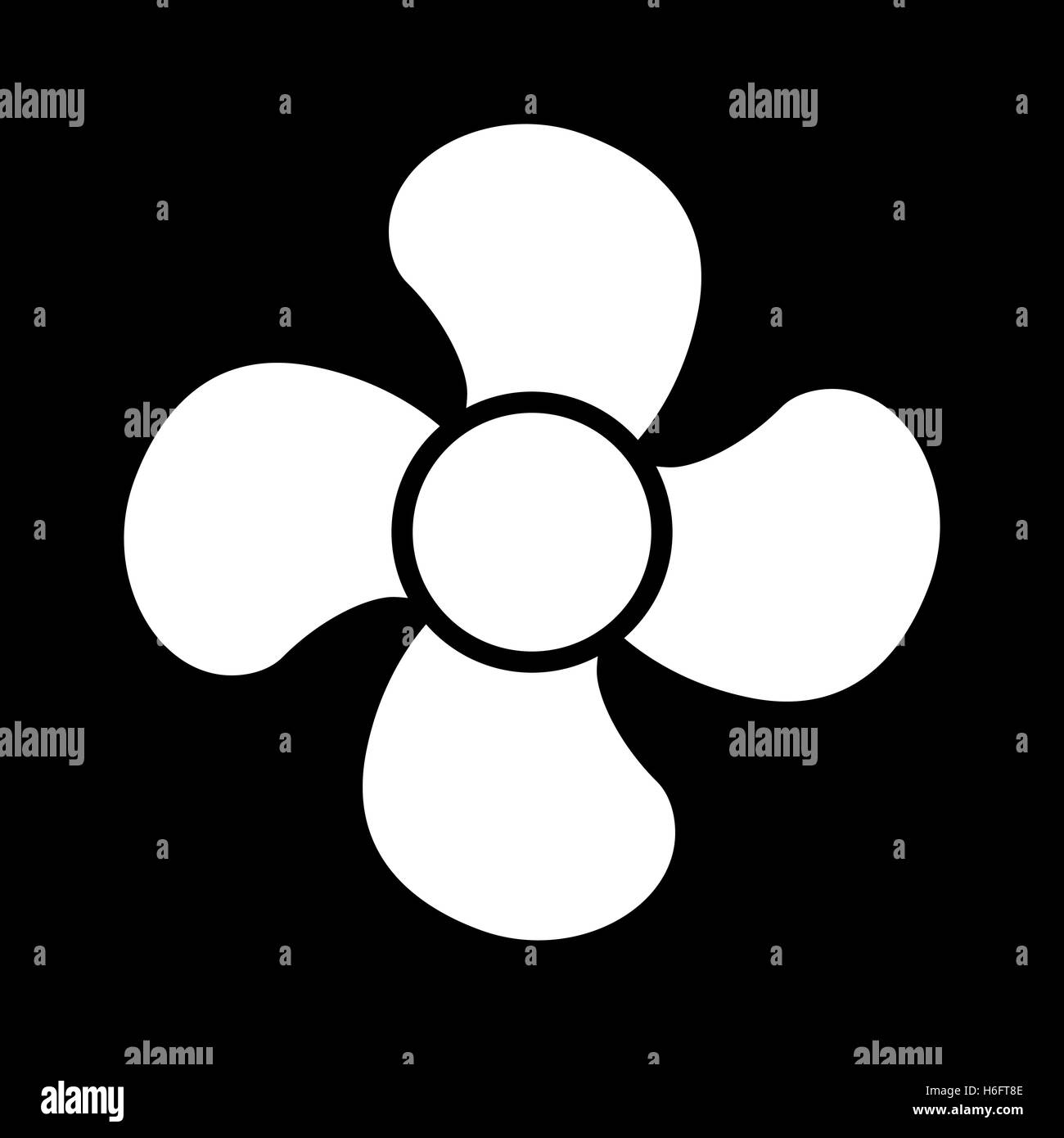 The fan icon. fan, ventilator, blower, propeller symbol Flat Vector ...