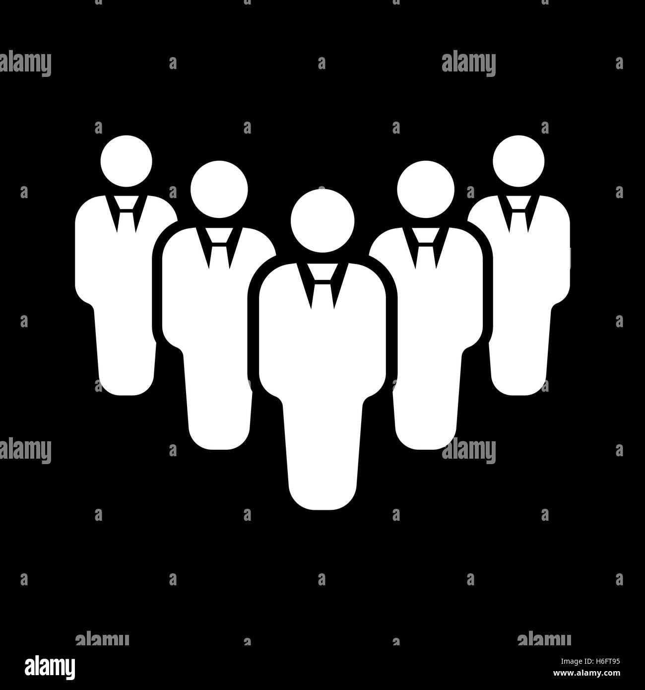 The teamwork icon. Leader and chief symbol. Flat Vector illustration ...