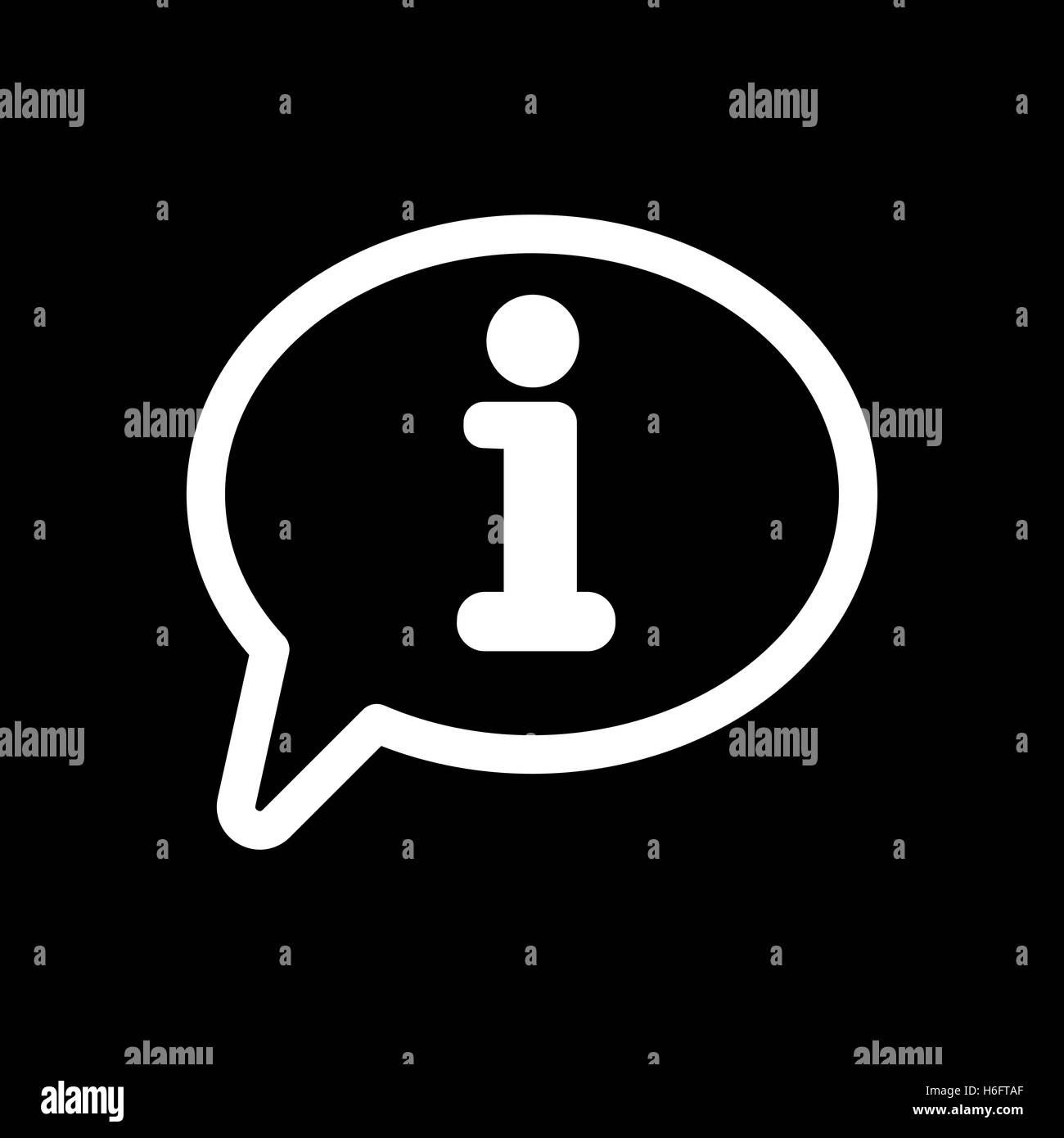 The information icon. Info and faq symbol. Flat Vector illustration ...