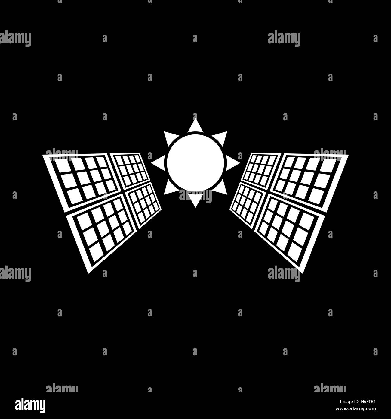 Solar panels vector icon silhouette hi-res stock photography and images ...